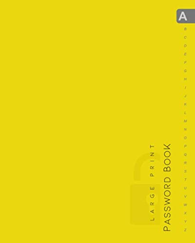 Password Book: 8x10 Big Password Notebook Organizer with Alphabetical ...