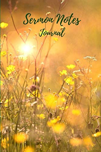 Sermon Notes Journal: 6" x 9" Guided Prayer Journal with space for ...
