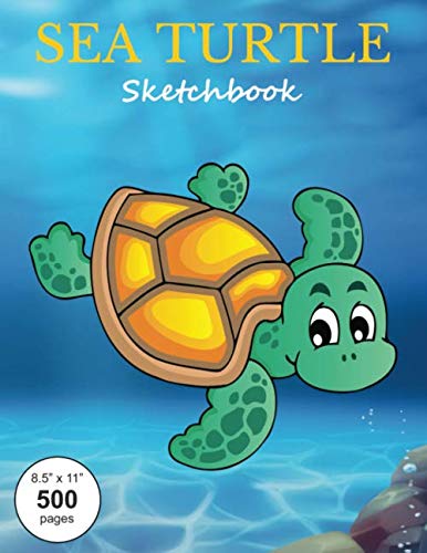 Sea Turtle Sketchbook: A blank book for sketching, drawing, writing or ...