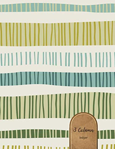 3 Column Ledger: Large Space 30 Row Easy Writing : Record Book ...