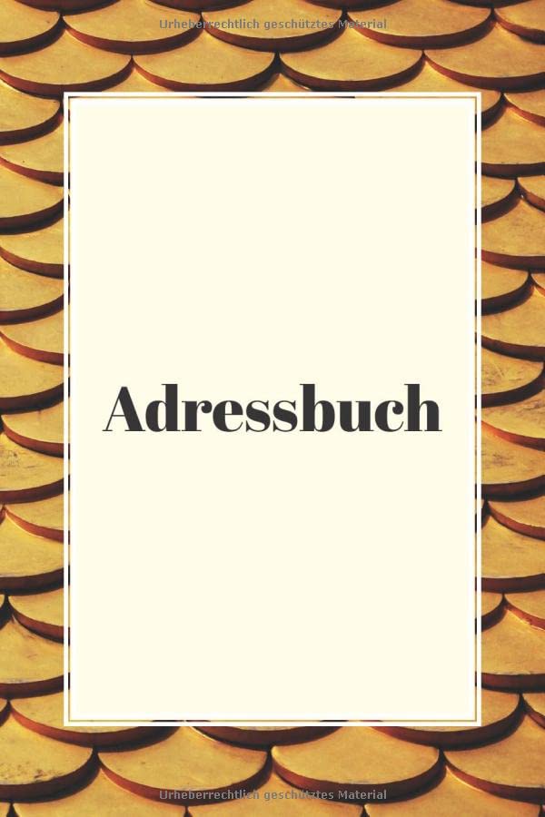 Adressbuch: Motiv: Gold I Kontakte & Adressen auf einen Blick I ...