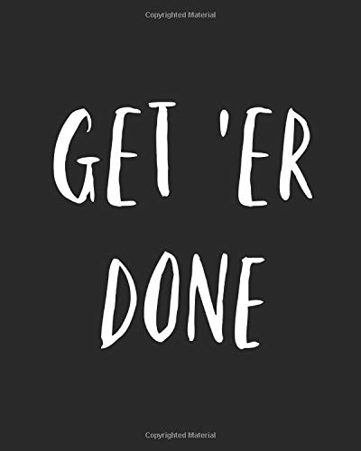 Get Er Done: Habit Journal/ Habit Tracker Journal/ Habit Tracker/ Goal ...