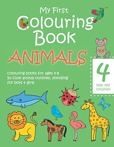 My first colouring book: ANIMALS — 4 year old children — colouring ...