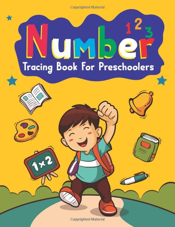 Number Tracing Book for Preschoolers: Beginner to Tracing Lines, Baby ...