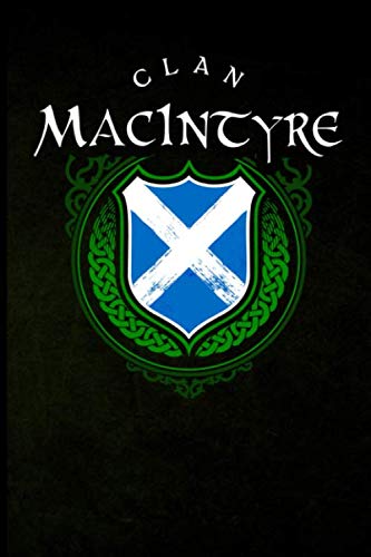 Clan MacIntyre: Scottish Clan St. Andrew's Cross Shield - Blank Lined ...