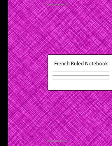 French Ruled Notebook: 300 Ruled Lined Pages Note Book, Writing Pad ...