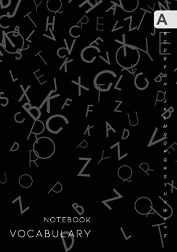 Vocabulary Notebook: A5 Medium Notebook 3 Columns with Alphabetical A-Z ...