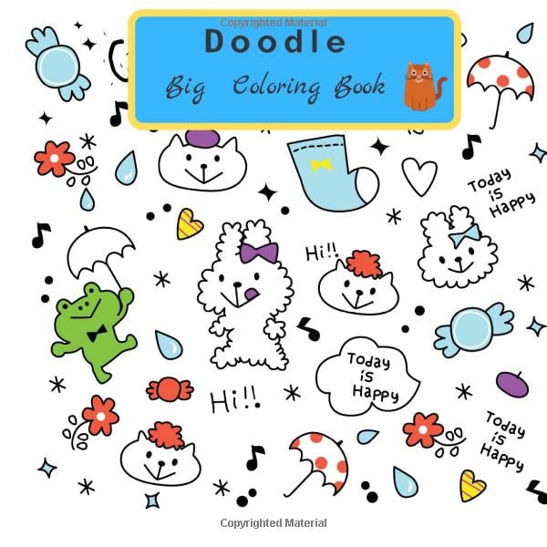 Doodle Big Coloring Book: Doodle Activity Book for all ages/160 two ...