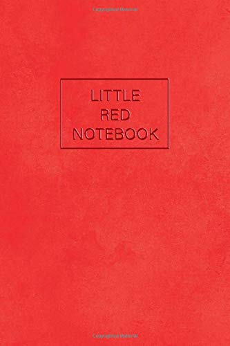 Little Red Book: Vibrant Minimalist Watercolor 100 Page 6 x 9" Lined ...