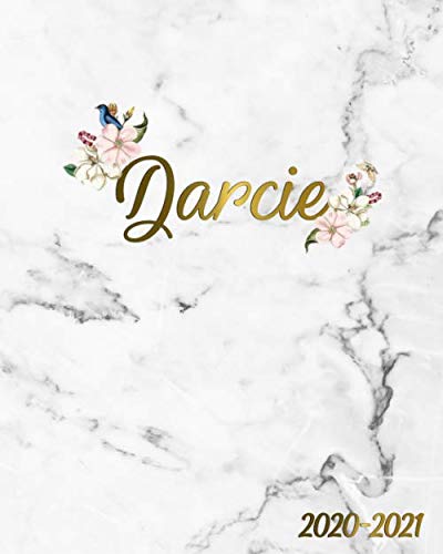 Darcie 2020-2021: Marble & Gold 2 Year Weekly & Monthly Planner | 2020 ...