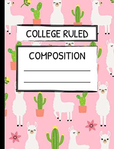 College Ruled Composition: Notebook - A Pink Composition Book With a ...
