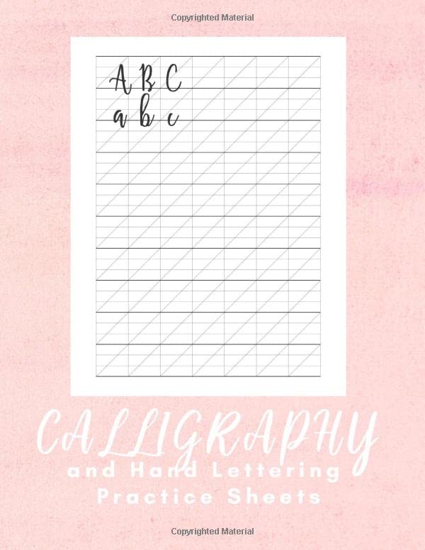 Calligraphy and Hand Lettering Practice Sheets: 160 Sheets - Work Book ...