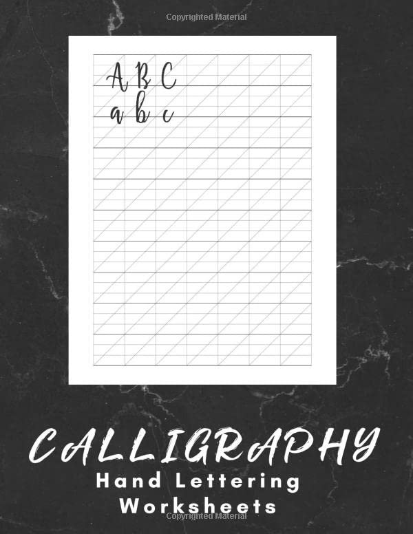 Calligraphy Hand Lettering Worksheets: 160 Sheets - Hand Lettering ...