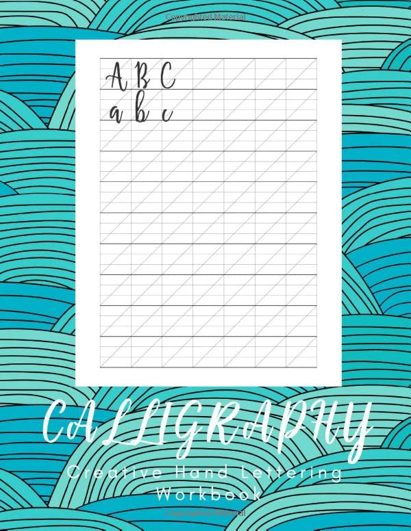 Calligraphy Creative Hand Lettering Workbook: 160 Sheets - Work Book ...