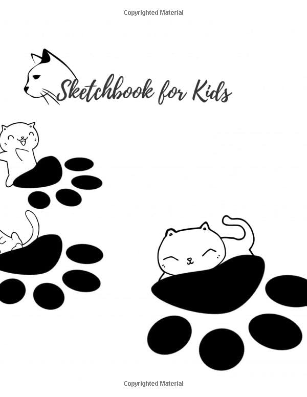 Sketchbook for Kids: 8.5x11 Large Notebook With Blank Paper For Artists ...