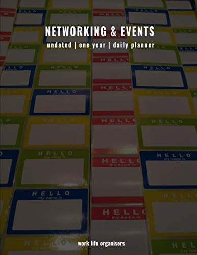 Networking & Events: undated | one year | daily planner by Work Life ...