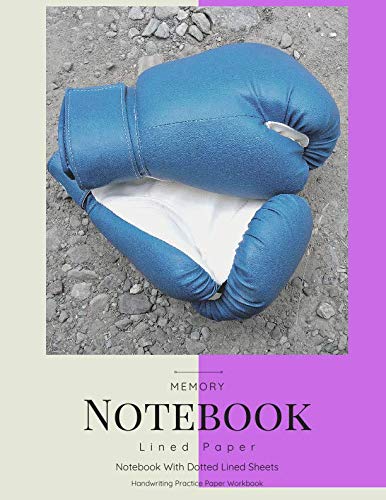 Notebook Lined Paper: Notebook With Dotted Lined Sheets, Handwriting ...