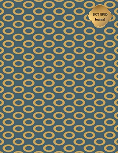 Dot Grid Journal: Slate Solid - Golden Polka Dots - Bullet Journal - 8. ...