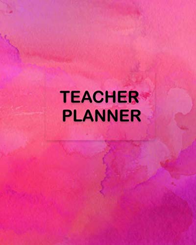 Teacher Planner: Large Open Dated Weekly Lesson Plan Book - Pretty in ...