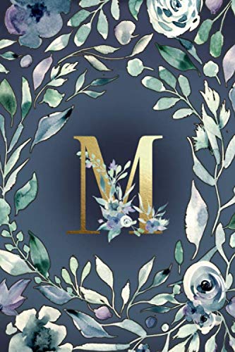 M: Journal Notebook with Monogrammed Cover & Inside Pages for Writing ...
