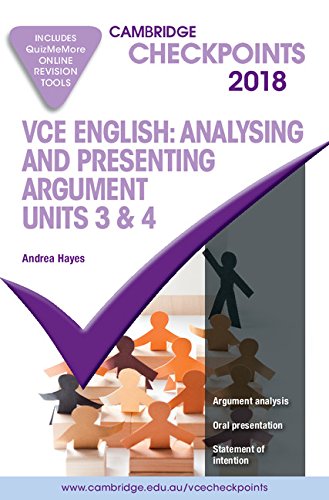 Cambridge Checkpoints VCE English Analysing and Presenting Argument ...