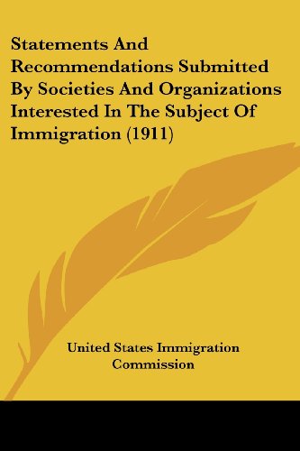 Statements And Recommendations Submitted By Societies And Organizations ...