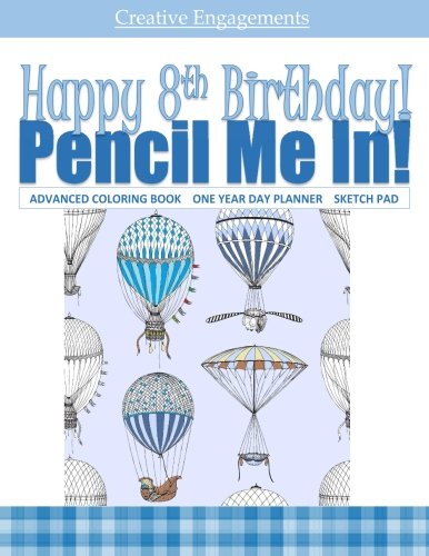 Happy 8th Birthday: Coloring Book for Boys ; 8th Birthday Party ...