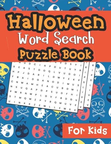 Halloween Word Search Puzzle Book For Kids: Word Scrambles Perfect for ...