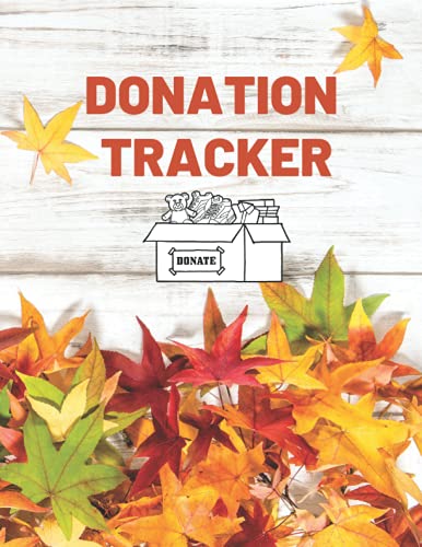Donation Tracker: Donation Tracker Log Book To Record and Track ...
