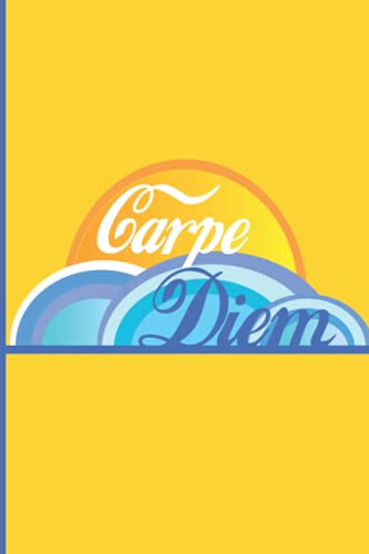 Carpe Diem Orange 6x9 Journal with Sun and Clouds: a notebook or diary ...