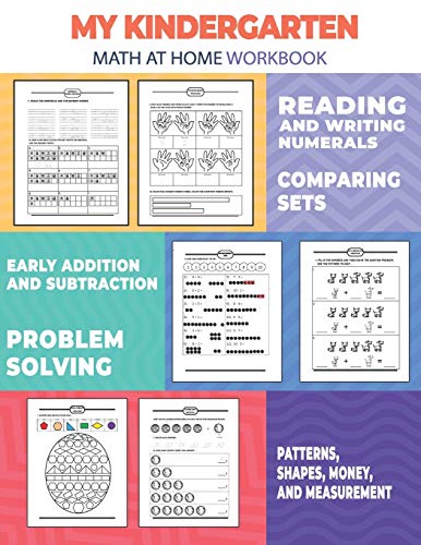 My Kindergarten Math at Home Workbook: 61 Pages, Ages 5 to 7 ...