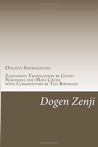 Dogen's Shobogenzo: Zazenshin Translation (In Bold) by Gudo Nishijima ...