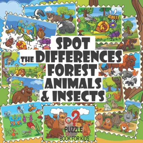 Spot the Differences - Forest Animals and Insects: Search and Find ...