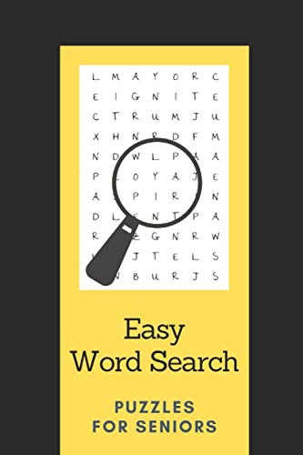 easy word search puzzles for seniors: adults and seniors activity book ...