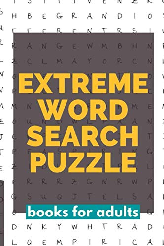extreme word search puzzle books for adults: adults and seniors ...