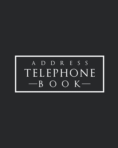 Address Telephone Book: Address Book With Alphabetical Tabs, Large ...