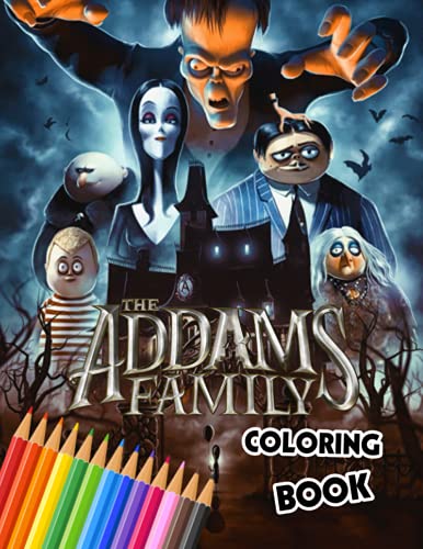 The Addams Family Coloring Book: Perfect Coloring Book For Adults and ...
