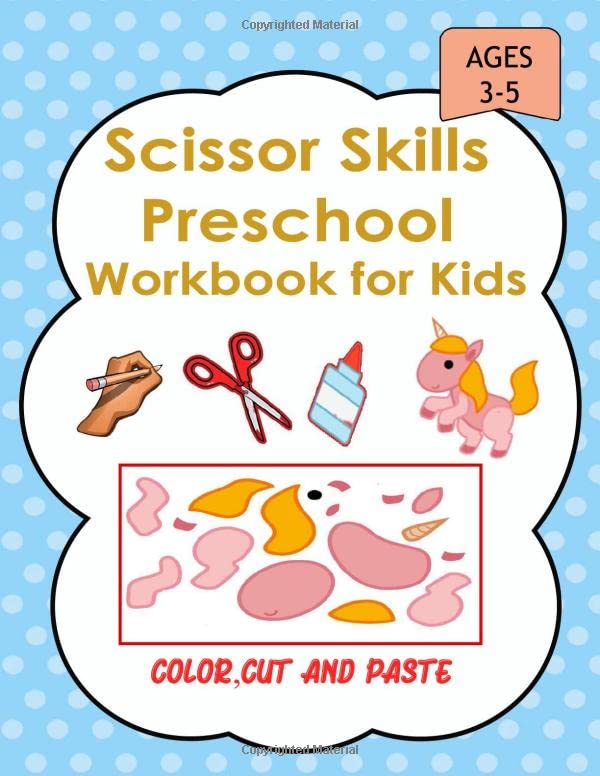 Scissor Skills Preschool Workbook for Kids: A Fun Cut and Paste ...