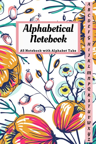 Alphabetical Notebook: A5 Notebook with Alphabet Tabs by Amii ...