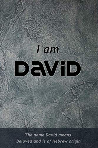 I Am David Journal: a Perfect Diary Notebook for Boys: A beautiful ...