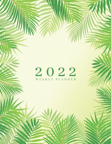 Palm Tree Weekly Planner: 8.5 X 11 Planner With To Do List, Goals ...