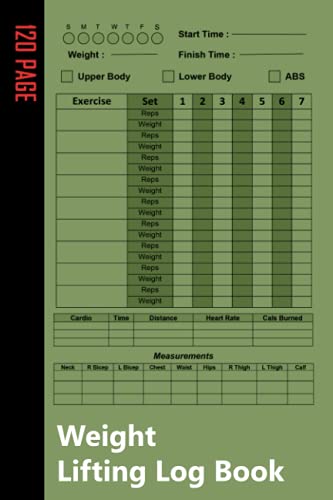 Weight Lifting Log Book: Workout Tracker for Men and Women,Exercise ...