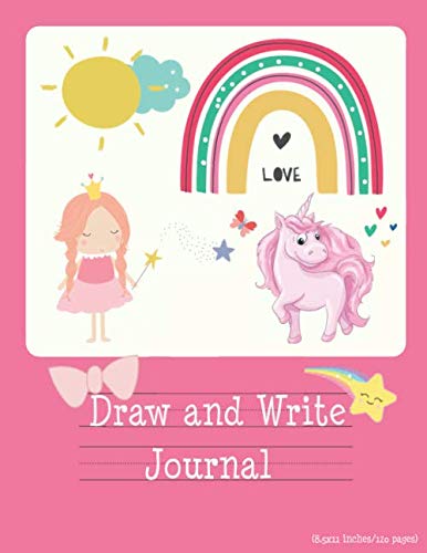 Draw and Write Journal: cute unicorn handwriting practice books for ...