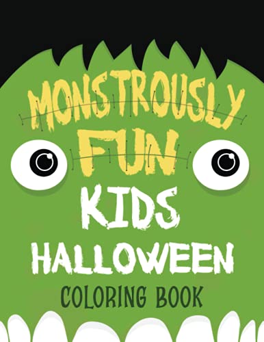Halloween Monster Coloring Book: Wicked Easy Coloring Pages for Kids ...
