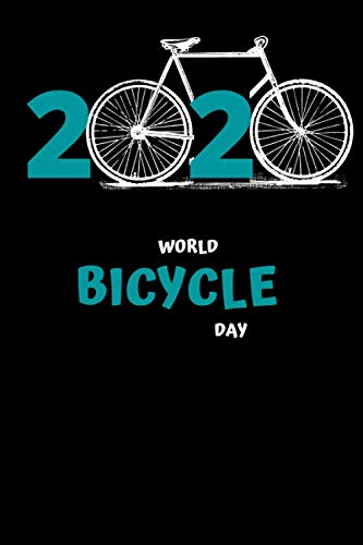 world bicycle day 2020, bike journal, cycling journal, biking notebook ...