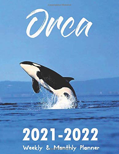 Orca 2021-2022 Weekly & Monthly planner: 2 Year Monthly Planner ...
