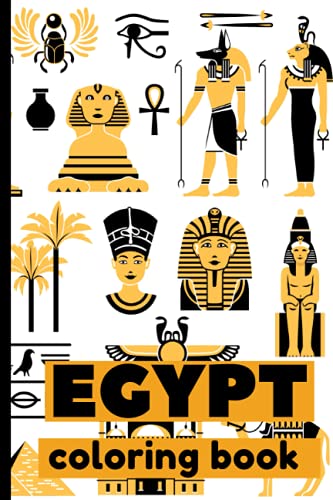 Egypt Coloring Book: For Kids Girls & Boys | Kids Coloring Book with 25 ...