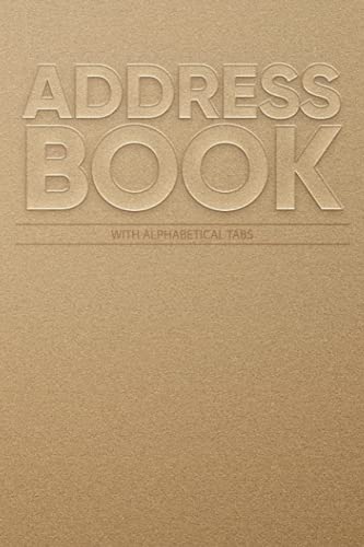 Address Book: Large Print Address Book with Alphabetical Tabs Tabs ...