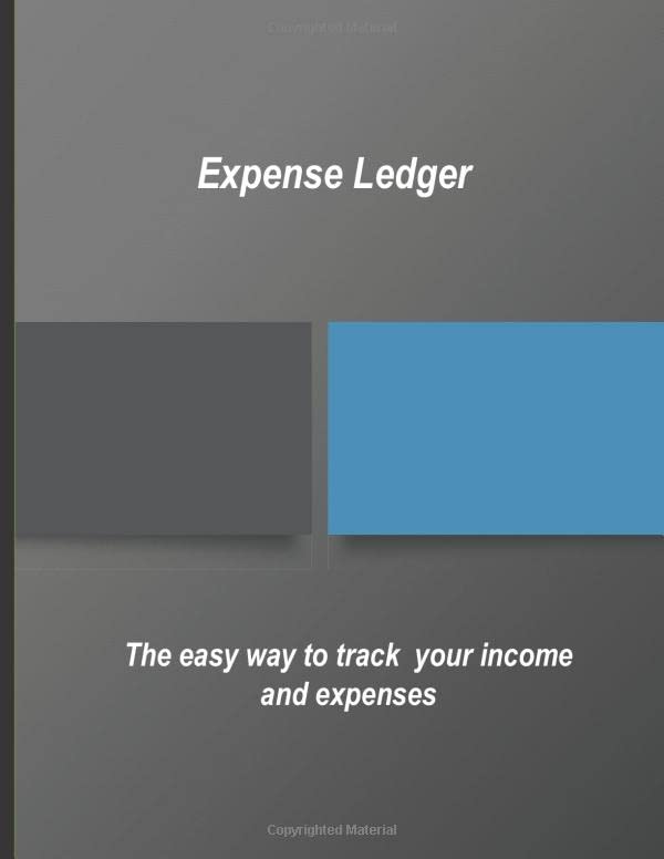 Expense Ledger: Weekly And Monthly Expense Tracker 120 Pages Size = 8.5 ...