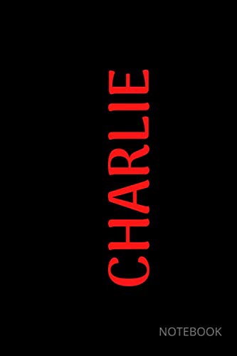 Charlie: notebook with your own name/100 pages checkered by ENGLISH ...